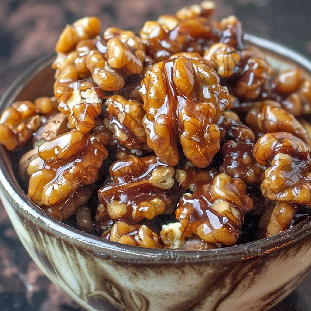 5 Minute Caramel Walnuts - Favorite Skinny Recipe