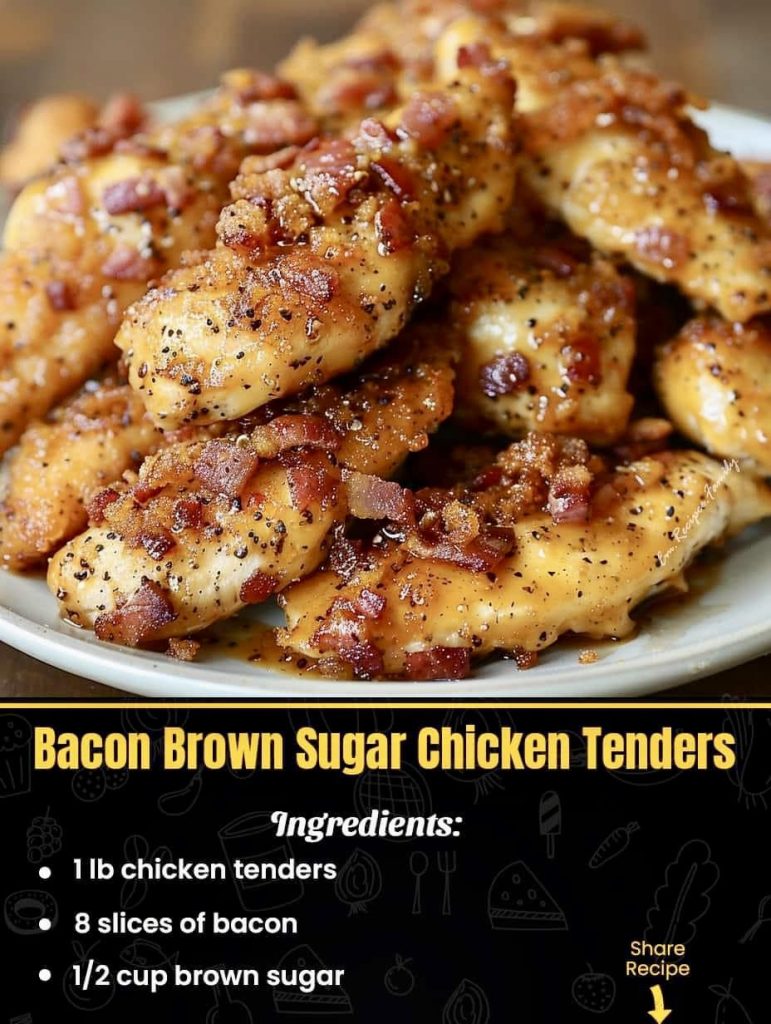 Bacon Brown Sugar Chicken Tenders - Favorite Skinny Recipe Bacon Brown Sugar Chicken Tenders - Favorite Skinny Recipe