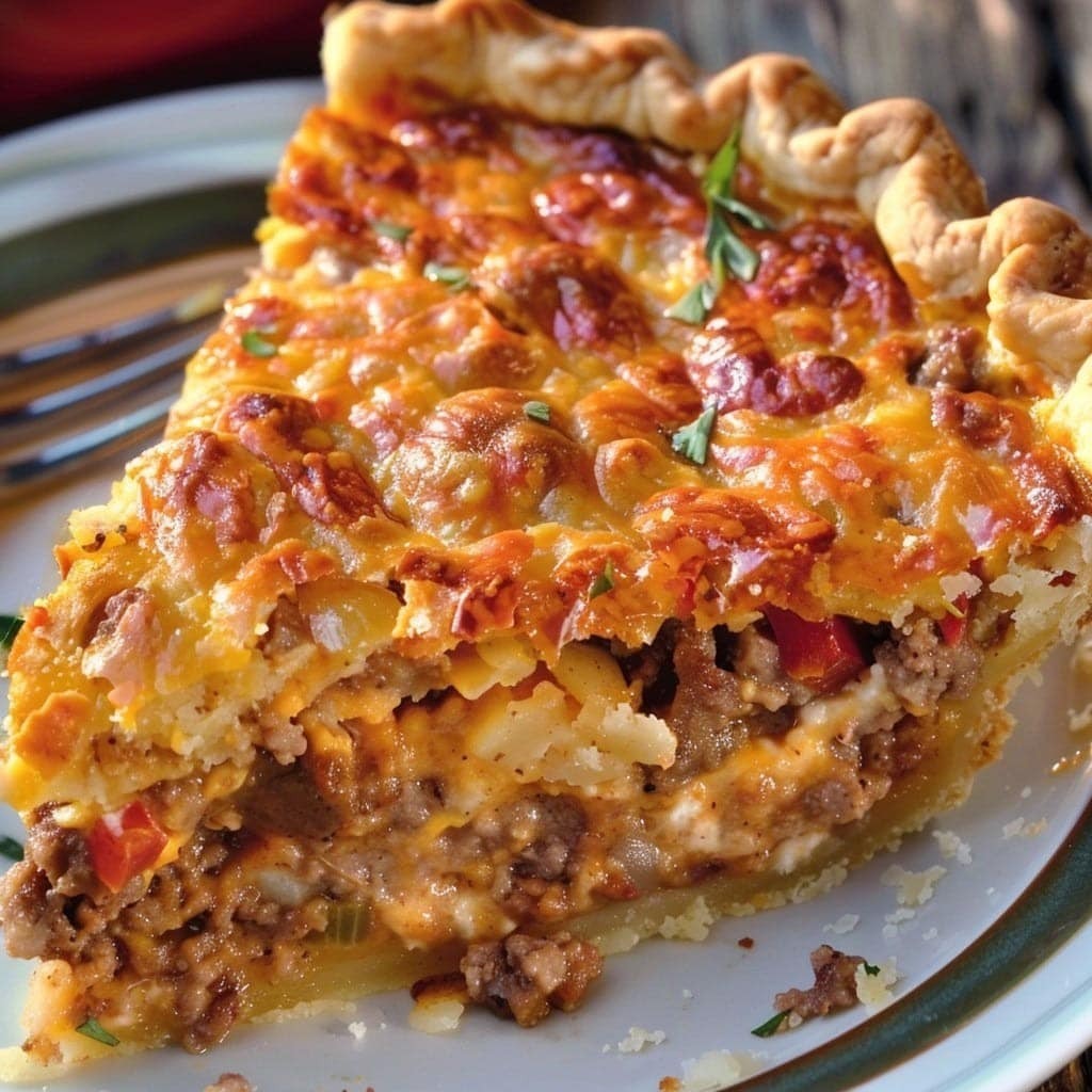 tasty and filling Monterey Sausage Pie i - Favorite Skinny Recipe