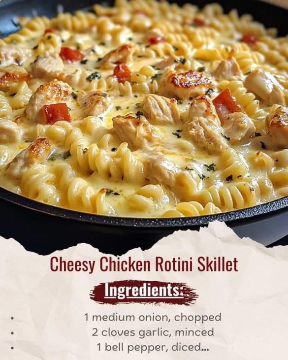 Cheesy Chicken Rotini Skillet - Favorite Skinny Recipe