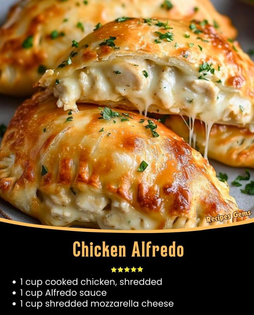 Chicken Alfredo Air Fryer Calzones - Favorite Skinny Recipe
