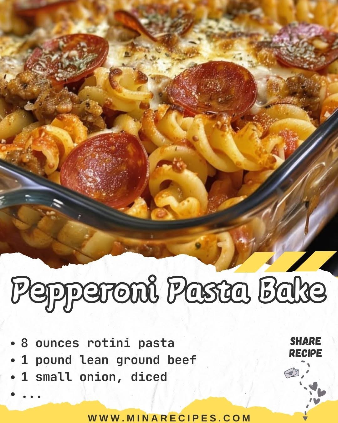 Pepperoni pasta bake - Favorite Skinny Recipe