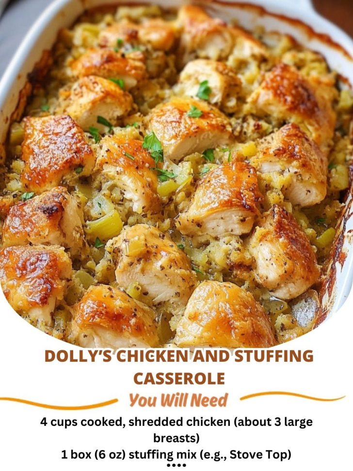 Dolly’s Chicken and Stuffing Casserole - Favorite Skinny Recipe