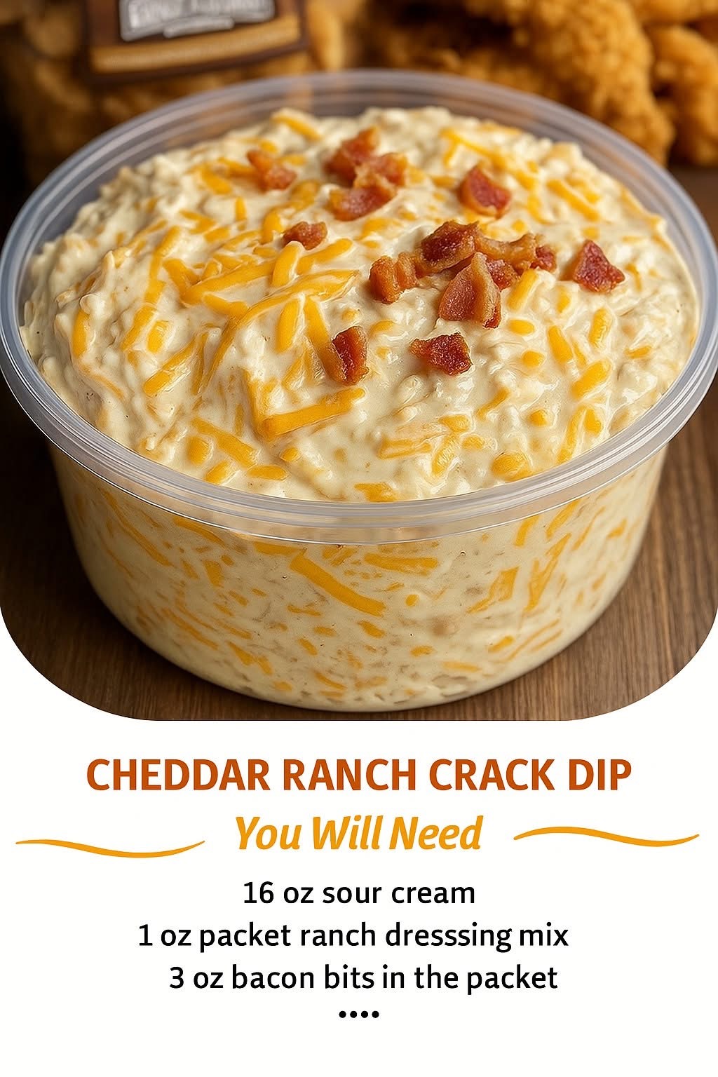 Cheddar Ranch Crack Dip - Favorite Skinny Recipe