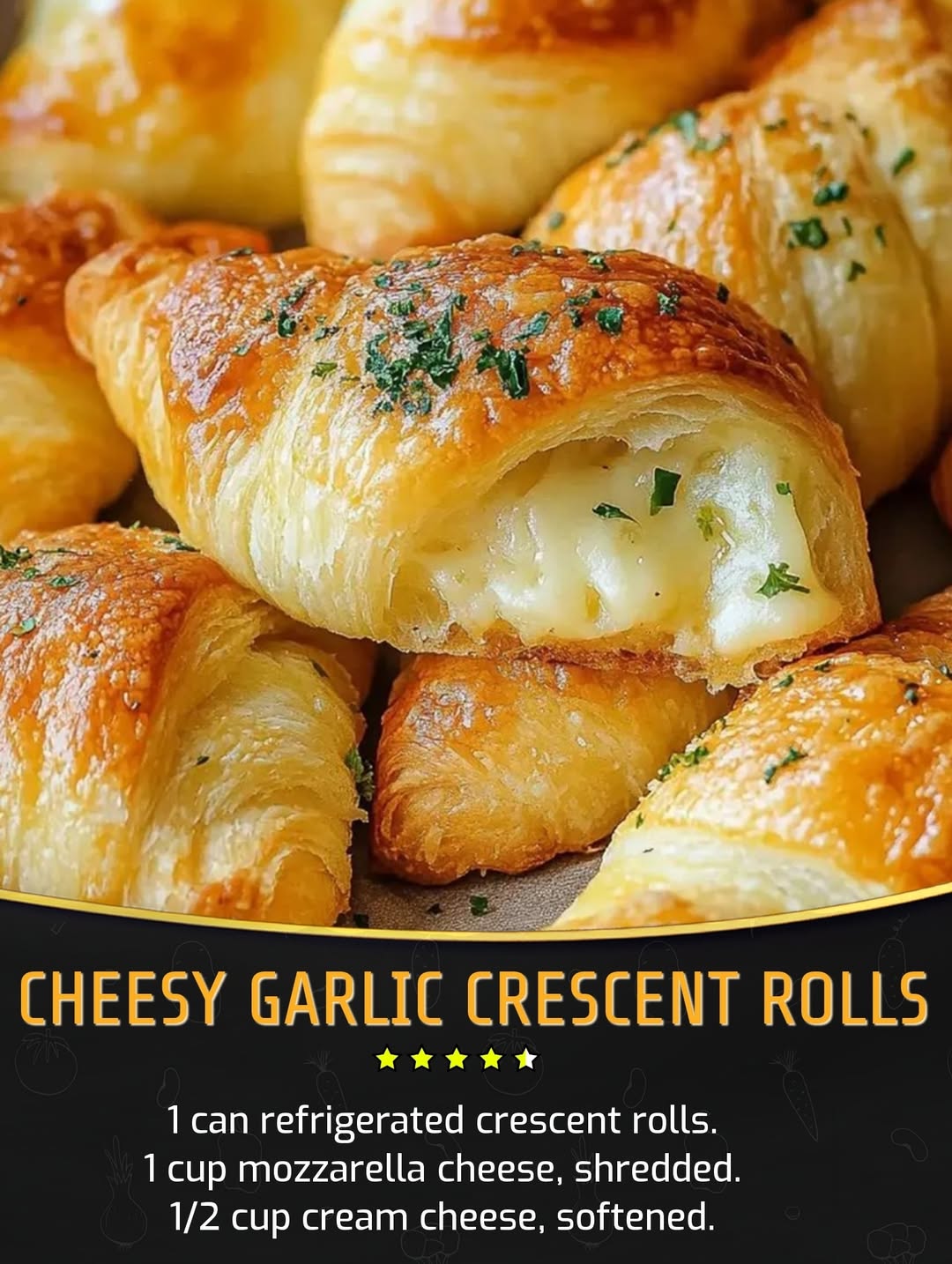 Cheesy Garlic Crescent Rolls - Favorite Skinny Recipe