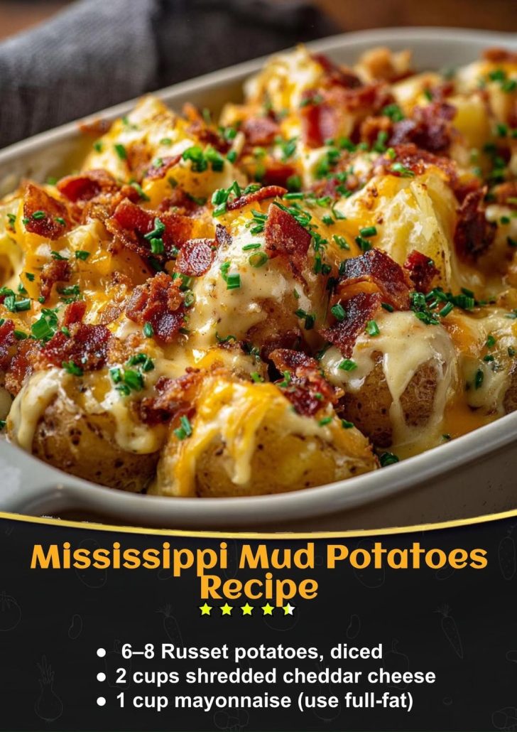 Mississippi Mud Cheesy Potatoes - Favorite Skinny Recipe