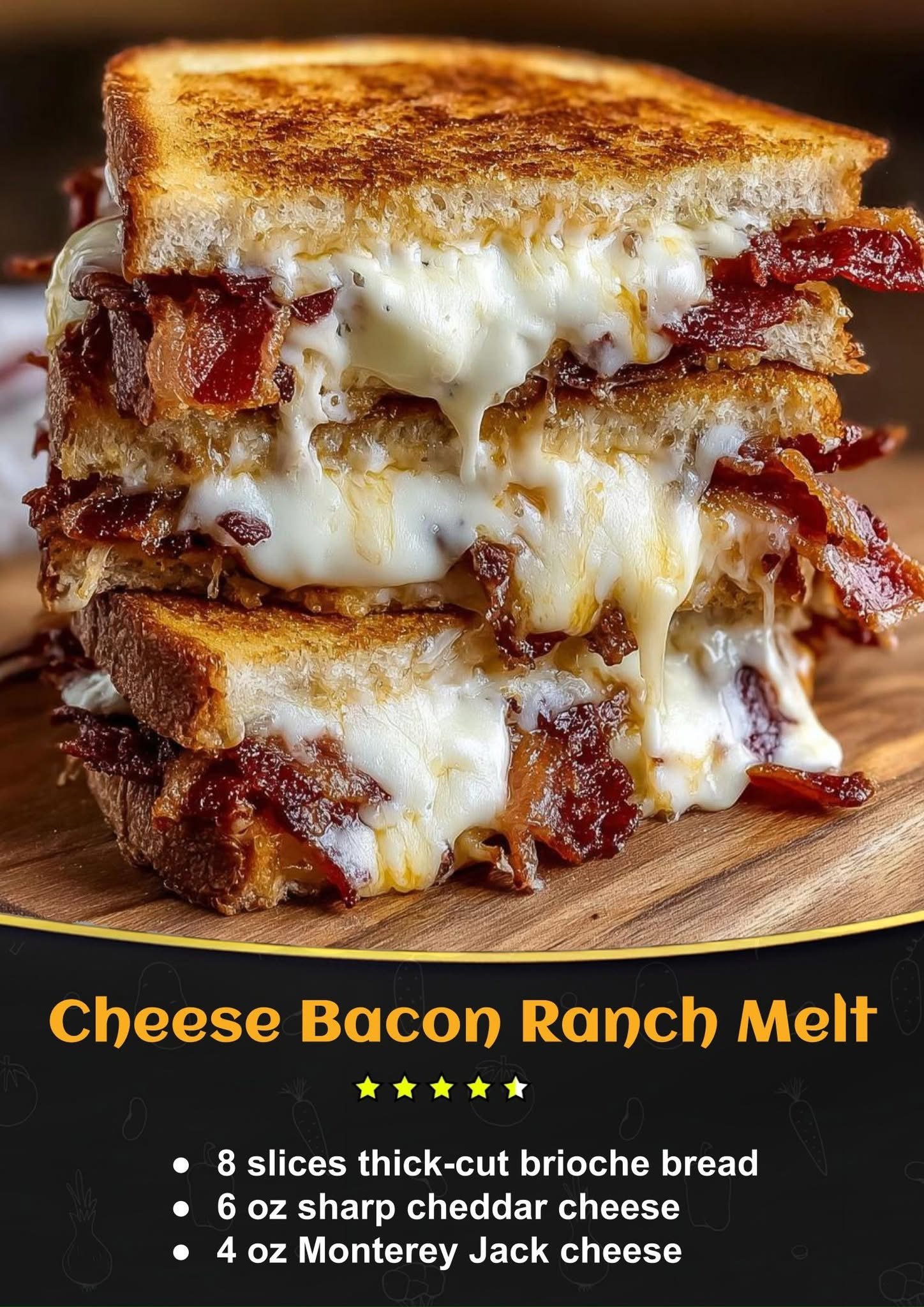 Cheese Bacon Ranch Melt - Favorite Skinny Recipe
